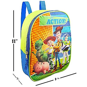 Toy Story Backpack Mini Toddler Preschool School Bag (11") (Disney Pixar Toy Story School Supplies Bundle)
