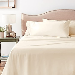 Modern Threads Soft Microfiber Crochet Lace Sheets - Luxurious Microfiber Bed Sheets - Includes Flat Sheet, Fitted Sheet with Deep Pockets, & Pillowcases Linen California King