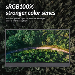 cocopar USB-C Portable Monitor - 15.6 Inch FHD HDR FreeSync Zero Frame USB-C Computer Display with Dual Type-C Mini HDMI for Laptop PC Mac Surface Xbox PS4 Switch, with Smart Cover