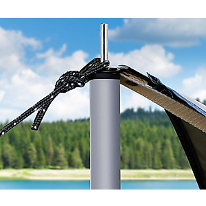 Poles Included Tailgate Shade Awning Tent for Car Camping Road Trip Essentials Small to Midsize SUV Waterproof 3000MM UPF 50+ Yellow (Small)