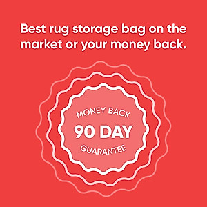 Hulsky Rug Storage Bag - 3 Mil Heavy Duty Rug Storage Bag for Moving and Storage - Fits Rugs up to 6' x 9' - No Vent Holes