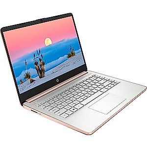 HP Newest 14" Ultral Light Student Laptop, Intel N4120 Quad-Core(> N4020), 8GB RAM, 192GB Storage(64GB eMMC+128GBSD Card), One Year Office 365, WiFi, Webcam, HDMI, USB-A&C, Win 11