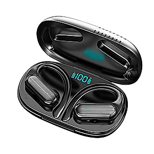 Running Bluetooth 5.0 Headphones, Sport Over Ear Wireless Earbuds with Earhooks, Long Battery Life Wireless Headset, ​IPX5 Waterproof Sweatproof Earphones for Workout Jogging Gym
