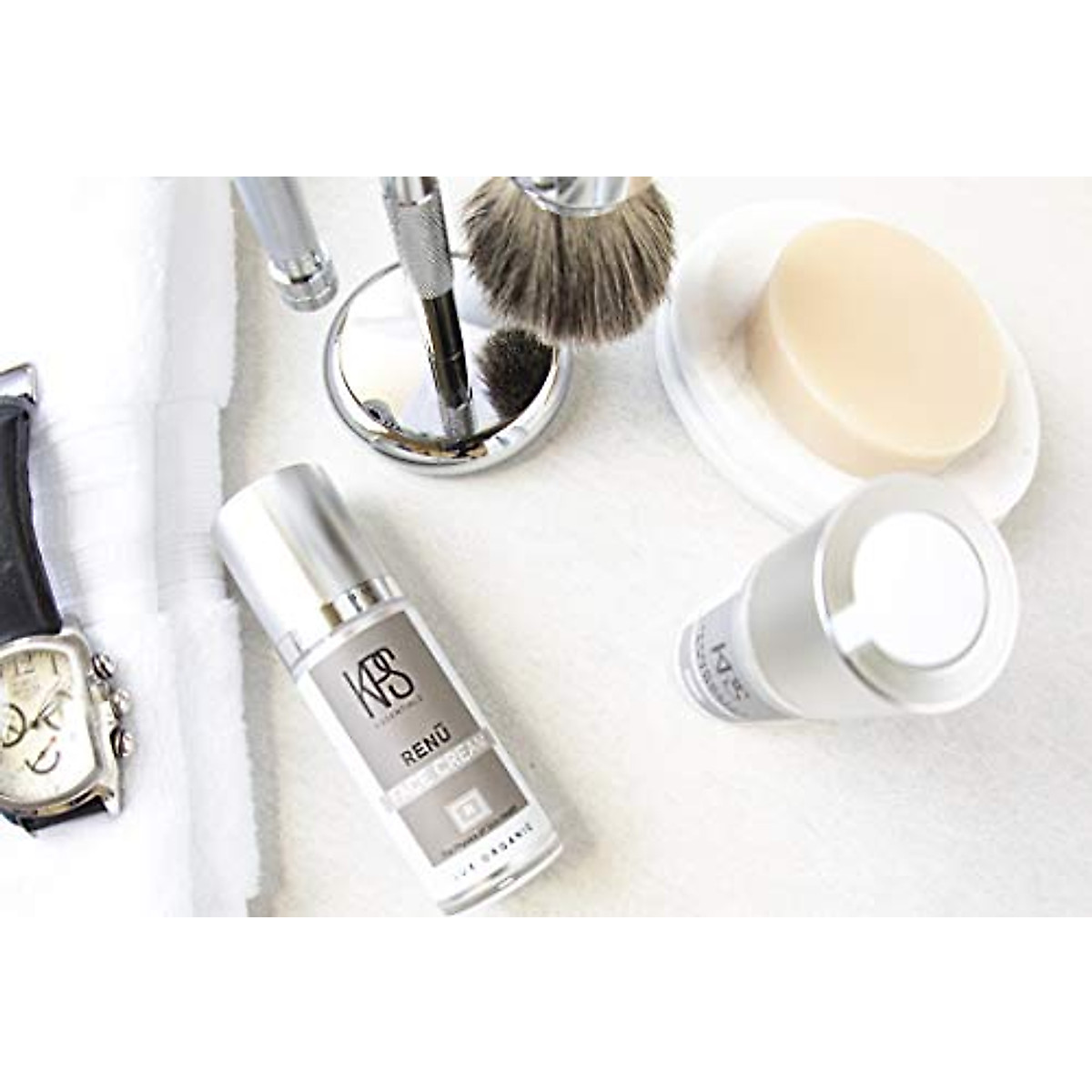 KPS Essentials Organic Renu Cream - 1oz | Hyaluronic Acid, Vitamin C Skincare | Redefine Eye Cream | Dark Spot Corrector | Reduce Puffiness | Crepe Correcting