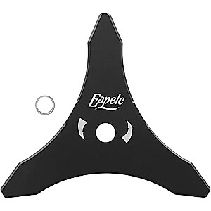 Eapele 12inch Brush Cutter Blade Weed Eater Blade, Carbide Steel Double Sided Blade,3 Teeth