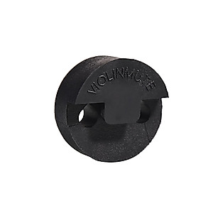 12 Pack Violin Mute Small Viola Mute, Practice Mute Silencer, Round Tourte Style, Black Rubber