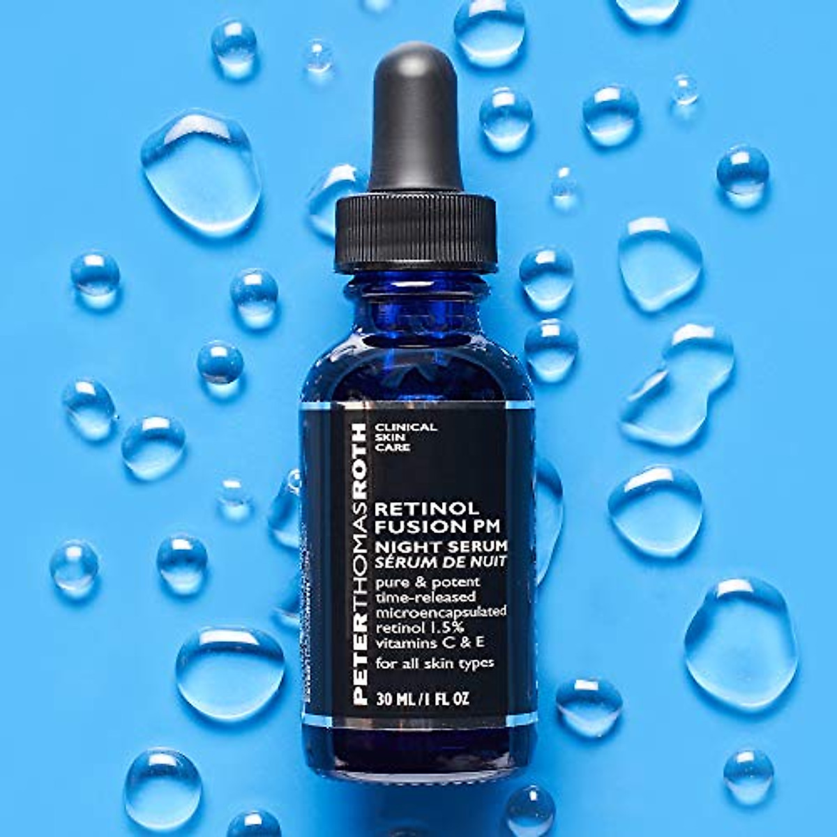 Peter Thomas Roth | Retinol Fusion PM Night Serum | Hydrating Retinol Facial Serum, 1.5% Microencapsulated Retinol for Fine Lines, Wrinkles, Uneven Skin Tone, Texture and Radiance