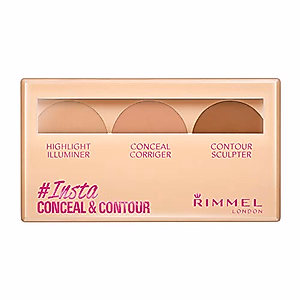 Rimmel Insta Flawless Insta Conceal and Contour Palette, Medium, 0.25 Ounce