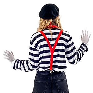 Costume Agent Women's Mime Halloween Cosplay Set Multicoloured