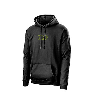DAIWA D-VEC GREEN CAMO PRINT HOODIE BLACK M