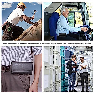 Mopaclle Phone Holster for Samsung Galaxy S23 Plus S21 FE S22 Plus S21+ S10+ S9+ A02 A03 A52 A73 / Note 8 9 10 Plus Note 20 Ultra Belt Clip Belt Pouch Cell Phone Carrying Cover Holder