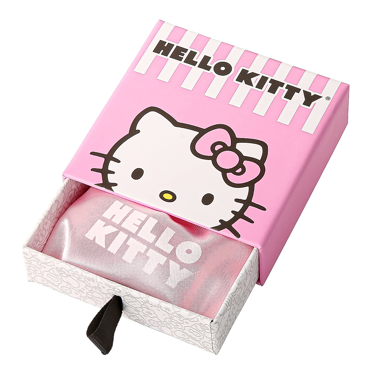 Sanrio Hello Kitty Womens Hoop Earrings - Cubic Zirconia and Enamel Plated Hello Kitty Earrings Officially Licensed