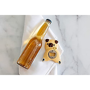 Pearhead Pug Bottle Opener, Bar Dog Butt Bottle Opener, Whimsical Pet Themed Bottle Opener, Funny Pet Gift for Friends, Pug Bottle Opener