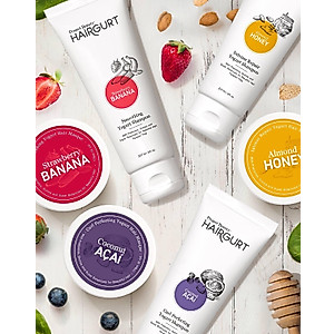 Hairgurt Natural Intense Repair Yogurt Shampoo For Women With Frizzy, Dry, Damaged Hair. For The Appearance Of Noticeably Thicker, Fuller Hair. Even On Color Treated Hair. Sulfate-Free (237 ml / 8 oz)