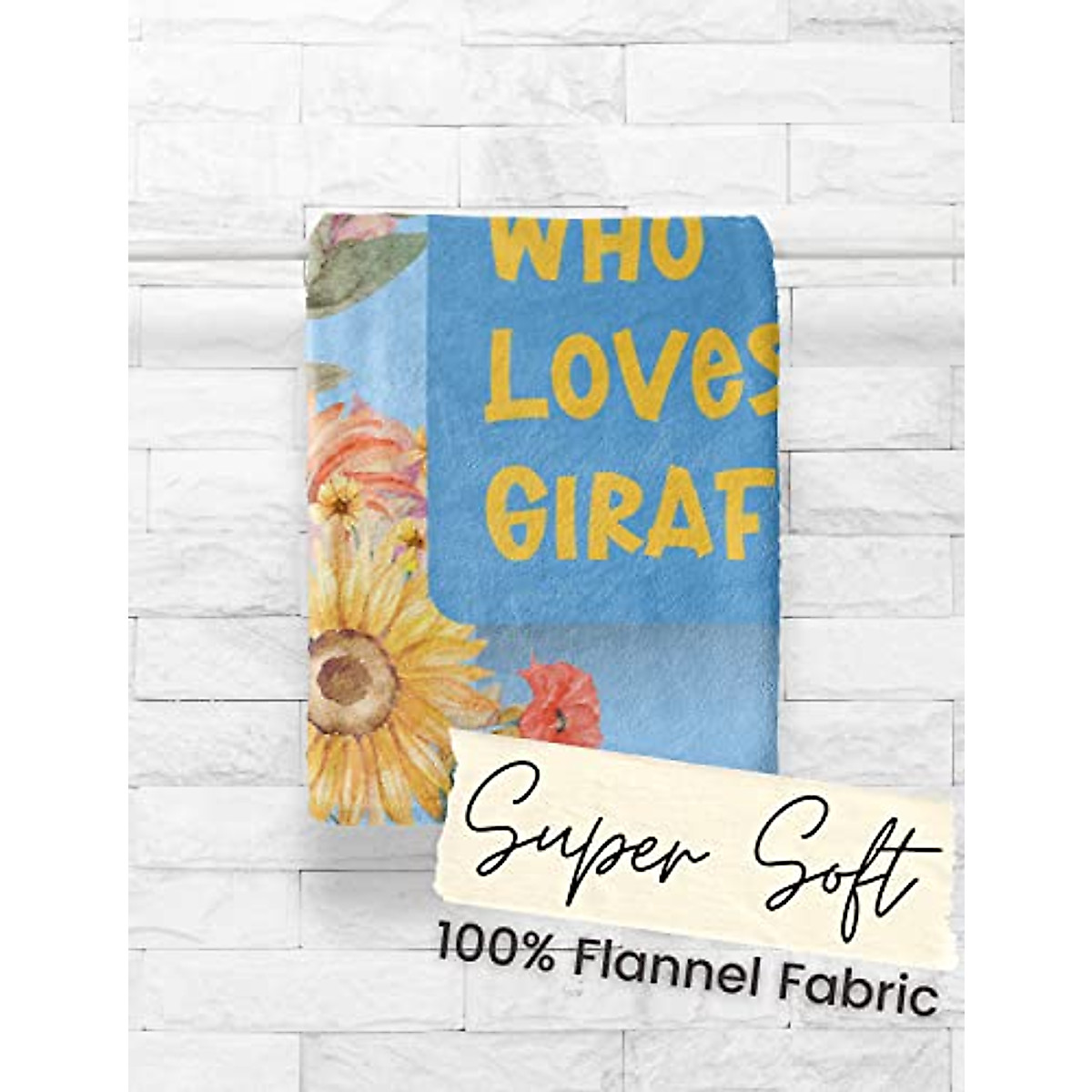 InnoBeta Giraffe Gifts Throw Blanket for Women, Girls, Flannel Plush Bed Blankets, Presents for Giraffe Lovers, Mom, Daughter, Grandma, Wife, Friends, Birthday, Anniversary, Christmas (50"x 65")