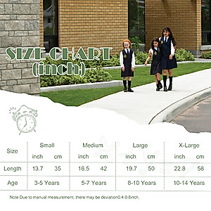 Zando Girls Knee High School Uniform Socks - Breathable Long Tube Socks for Soccer & Outdoor Sports, Seamless Toe, Ages 5-8, Black