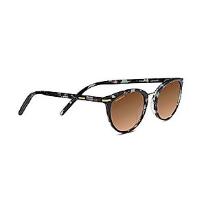 Serengeti Men's 8844 Elyna Oval Sunglasses, Shiny Havana - Mineral Polarized Drivers, Medium-Large