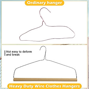 Didaey 10 Sets Dry Cleaner Hangers 18 Drapery Hanger and Tubes Tablecloth Hangers Blanket Hanger Drapery Hangers with Strong 10.5 Gauge Wire for Heavy Items