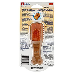 Hartz Chew ‘n Clean Chew Toy and Treat in One Chicken Flavored Drumstick Dog Toy, Small