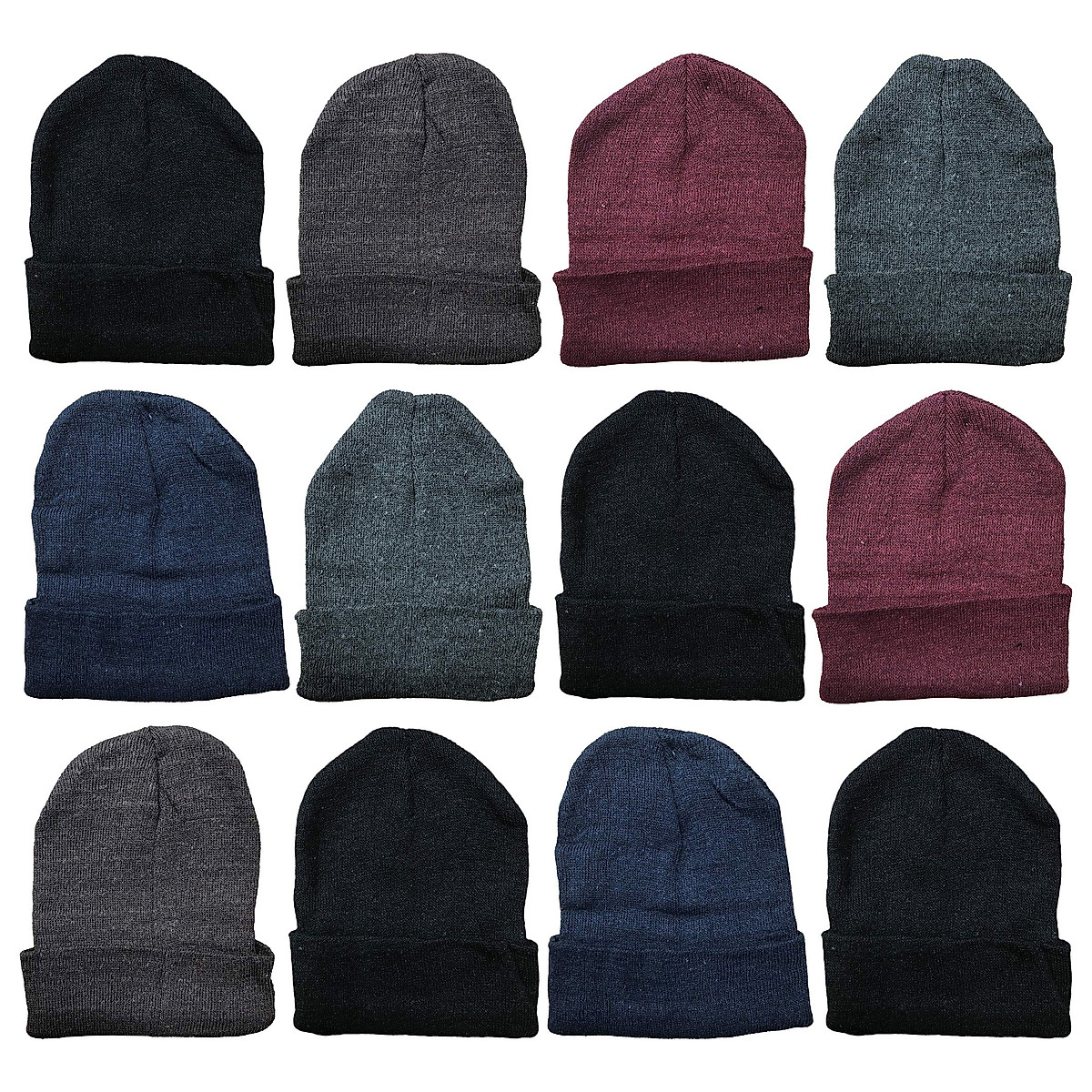 Yacht & Smith Winter Beanies Wholesale Bulk Cold Weather Unisex Hat (One Size Fits All)