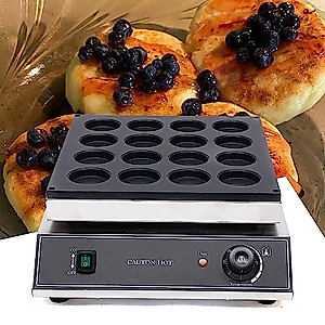 Commercial Nonstick Electric Red Bean Cake Baker Waffle Maker Machine Pancake Cake Maker Machine 16 Holes for Restaurants Kiosks 110V