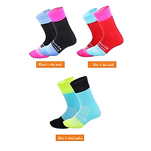 GuaziV Mens Womens Cycling Socks,4-6pcs Running Socks Colourful Athletic Socks Ankle Sport Socks 6-11