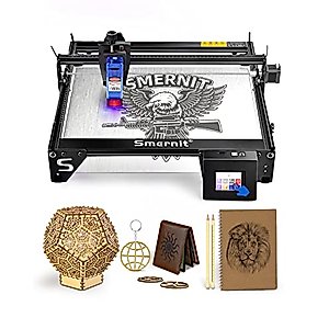 Laser Engraver SMERNIT S2, 40W High Accuracy Laser Engraving Machine with LED Touchscreen, 5W-5.5W Output Power Laser Engraver and Cutter for Wood, Metal, Acrylic, Leather