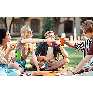 Blank Magnetic Slim Can Coolie (Royal Blue, 2 Pack)