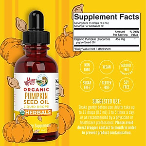 Pumpkin Seed Oil & Men's Multivitamin Gummies Bundle by MaryRuth | Urinary Tract Support & Hair Growth Herbal Drops | Vegan Mens Daily Multivitamins for Immune Support, Non-GMO, Gluten Free
