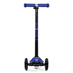 Micro Kickboard - Maxi Original 3-Wheeled, Lean-to-Steer, Swiss-Designed Micro Scooter for Kids, Ages 5-12 (Blue)