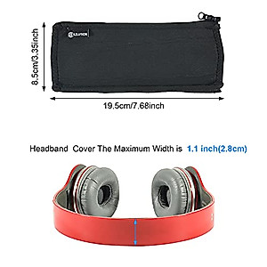 CaSZLUTION Headband Cover Headphone Headband Protector Headphone Cover Headset Replacement Headband Cover Compatible with Bose, B, JBL, ATH,Sony Headphones,Black (Small)