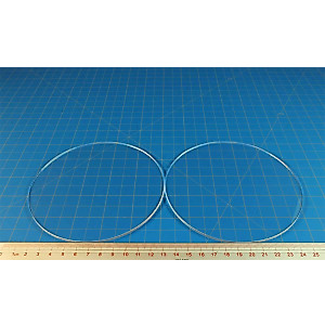LITKO Circular Miniature Base, 130mm, 3mm Clear (2)