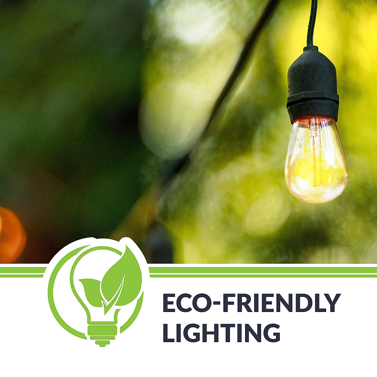 Newhouse Lighting S14LED30P Outdoor Weatherproof 1W (11W Equivalent) Shatter-Resistant S14 LED Replacement String Light Bulbs, Warm White 2700K, Standard E26 Base, Shatterproof, 30-Pack