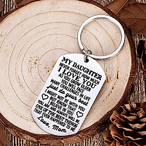 Gifts For Daughter From Mom Dad Father Inspirational Stocking Stuffers For Her From Teen Adult Key (Silver, One Size)