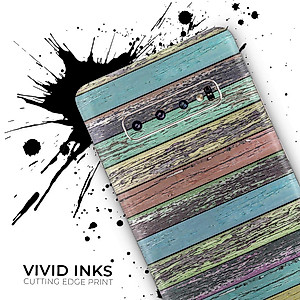DesignSkinz Chipped Pastel Paint on Wood 2 Protective Vinyl Decal Wrap Skin Cover Compatible with The Samsung Galaxy S20 (Screen Trim & Back Glass Skin)