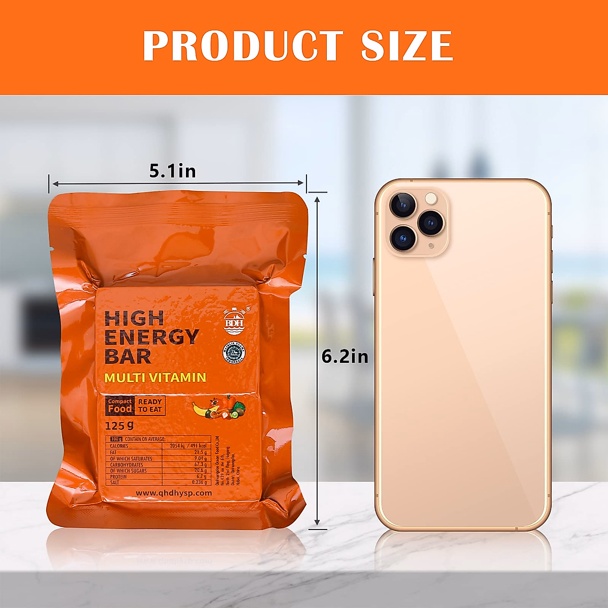 Emergency Food Ration Bars, Multi Vitamin Flavor Survival Tabs Supply for Outdoor Camping Emergency Snowstorm Earthquake Disaster Preparedness Kit With Long Self Life 12 Count，Multi Vitamins