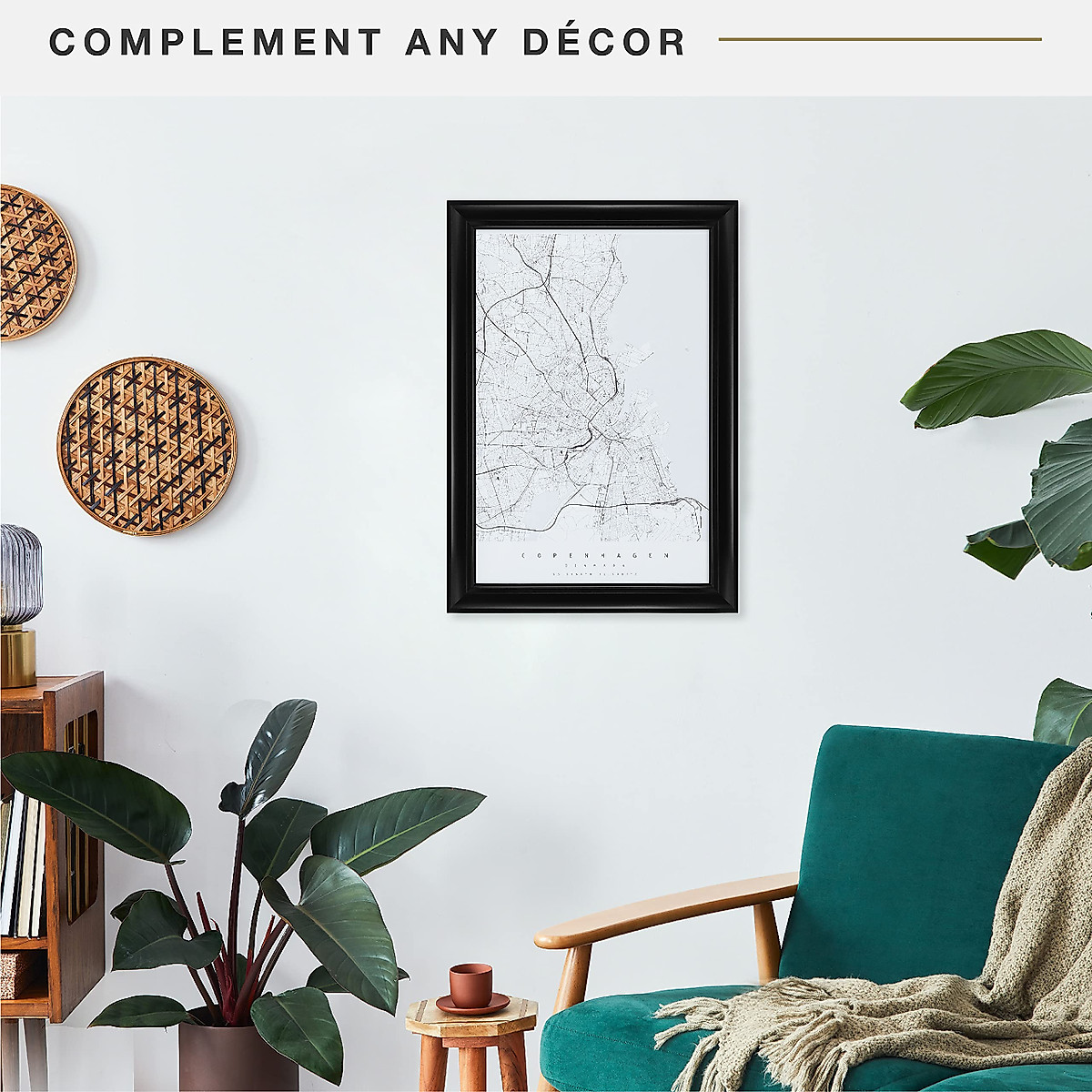 MCS, Black Marseille Poster Frame, 16x24 Inch, 16 x 24