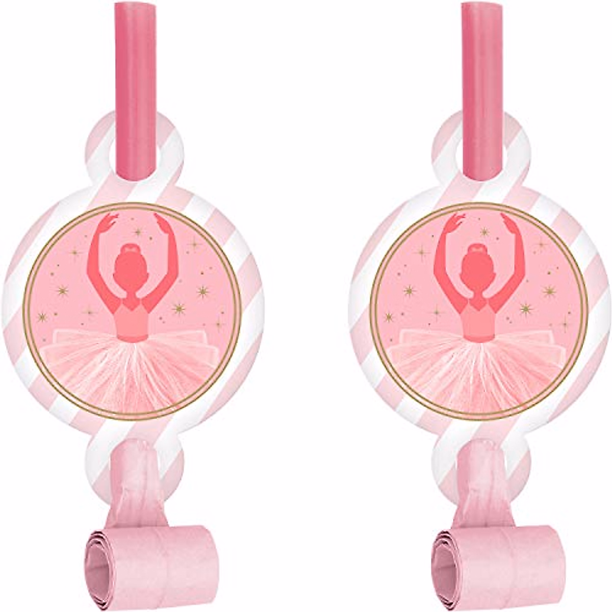 Creative Converting Twinkle Toes Blowouts, 5.25 x 2.55, Pink