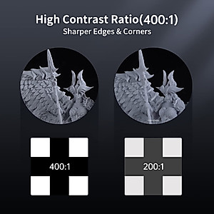 ANYCUBIC Photon Mono 4 K, Resin 3D Printer with 6.23'' Monochrome Screen, Upgraded UV LCD Resin Printer, Fast and Precise Printing, 5.19''x3.14''x6.49'' Printing Size