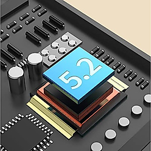 Yrmaups Wireless Bone-Conduction Headset with Earhooks Open Ear Sports Bluetooth 5.2 Earphones, Waterproof Mini Earbuds with Noise Cancelling Mic for Cycling and Driving (Black)