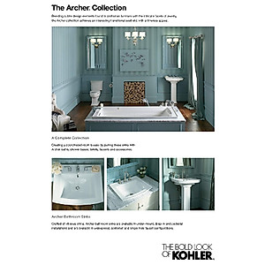 KOHLER K-2355-0 Archer Under-Mount Bathroom Sink, White