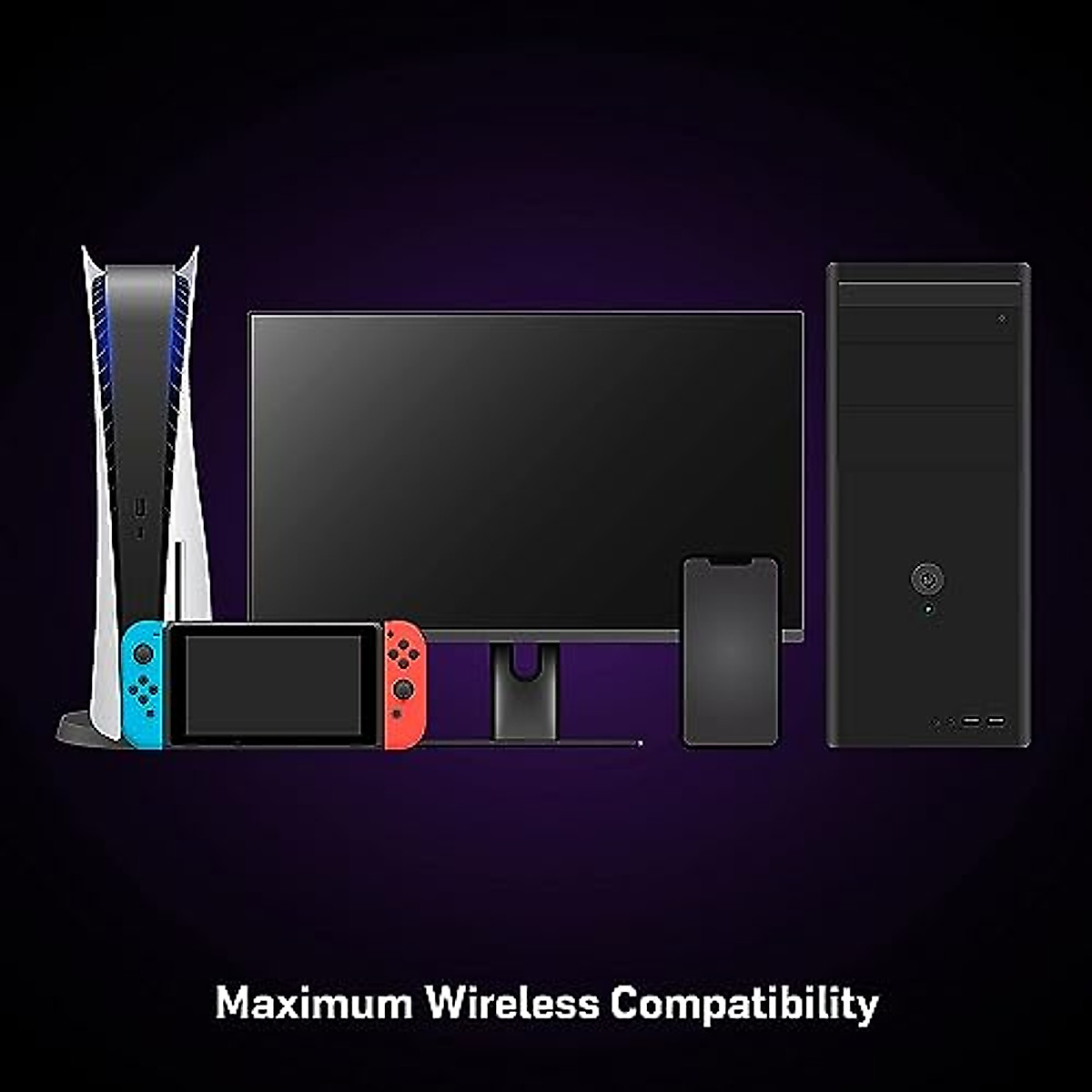 Turtle Beach Stealth Pro Multiplatform Wireless Noise-Cancelling Gaming Headset for Xbox Series X|S, Xbox One, PS5, PS4, PC, Mac, Mobile – Swappable Batteries – Black