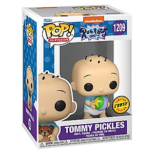 Rugrats: Tommy Pickles Chase Funko Pop with Protector Bundle - Includes TV: Rugrats: Tommy Pickles Chase #1209 Vinyl Figure with Blue Salamander Emporium Plastic Protector Case