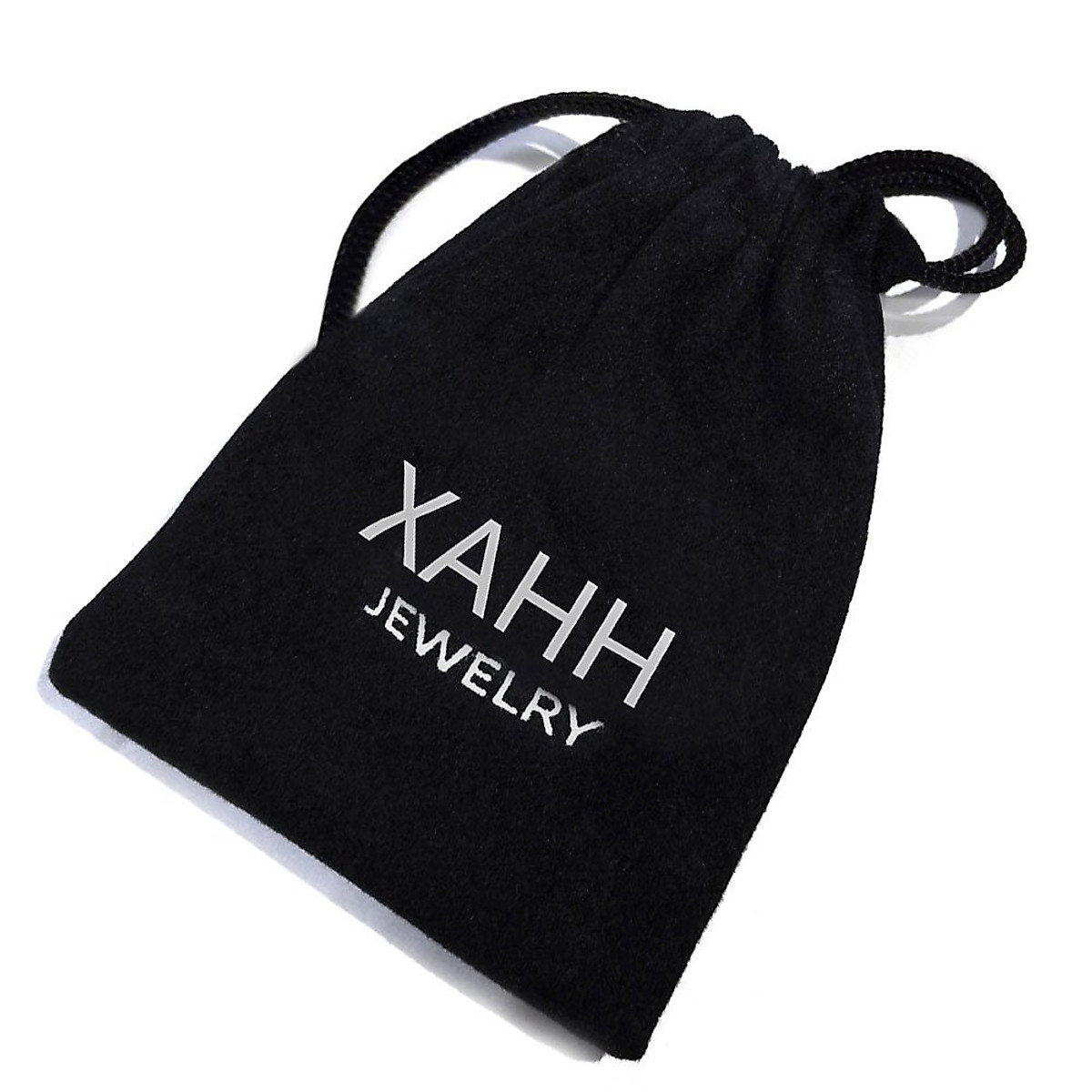 XAHH His and Hers Couples Matching Rings Women's 2pc Black Gold Filled Red CZ Engagement Ring Bridal Sets Men's Titanium Steel Wedding Band Size 6 11