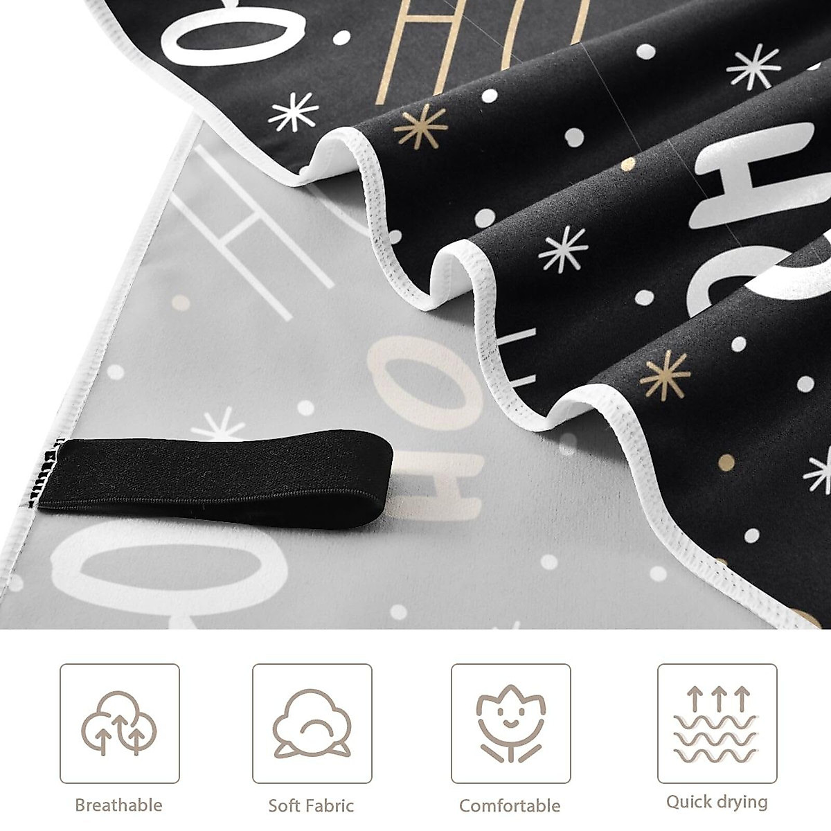 Christmas Snowflakes Beach Towel Quick Dry Microfiber Beach Towels Oversized SandProof Travel Towel for Adults Women Girls Kids Men Bath Towel for Sport Vacation Body Swimming Bath Camping, 31”x 71”