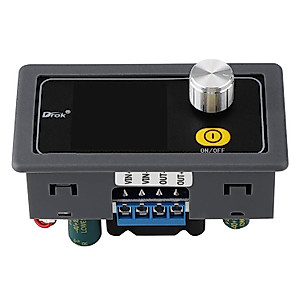 DROK Adjustable Voltage Regulator DC, Buck Boost Converter 6.0V-36V 9v 12v to DC 0.6-36V 24v 5A Power Supply Panel, Constant Current Volt Step Up Down Module