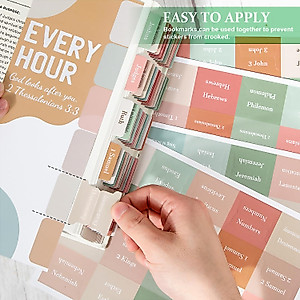 Bible Tabs,Bible Journaling Supplies,Bible Study Tabs for Women and Men,66 Old and New Testament Bible Book Index Tabs for Christian Gift