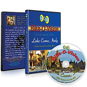 Bike-O-Vision - Virtual Cycling Adventure - Lake Como, Italy - Perfect for Indoor Cycling and Treadmill Workouts - Cardio Fitness Scenery Video (Widescreen DVD #22)