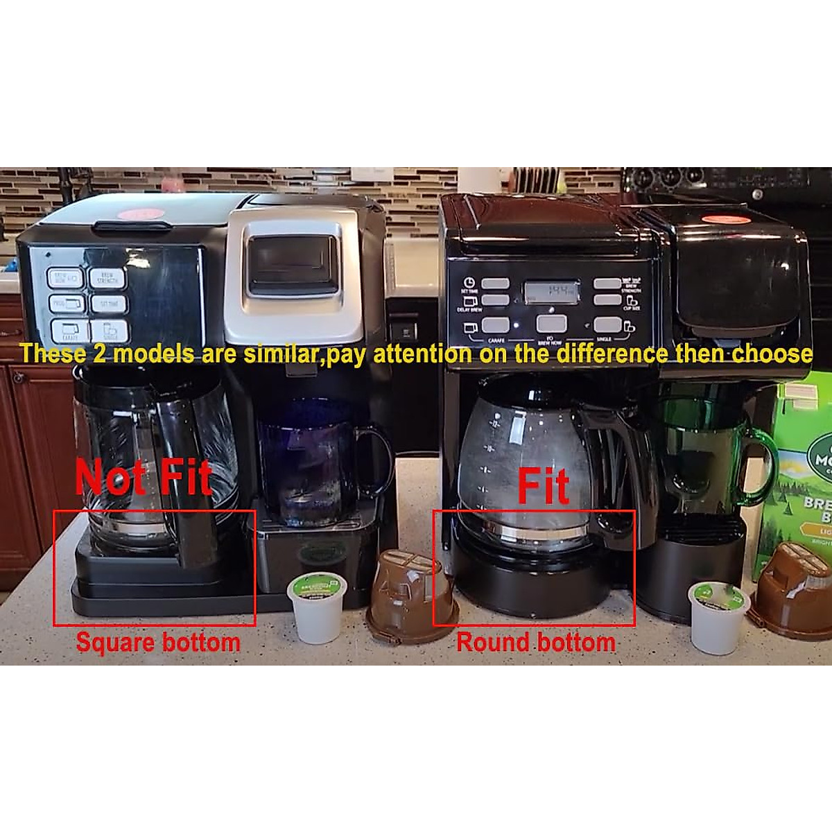 Coffee Machine Replacement 12CUP Glass Carafe, Fit With Hamilton Beach 49902/04 Coffee Maker, 12 cup coffee maker 46299/46290,43874