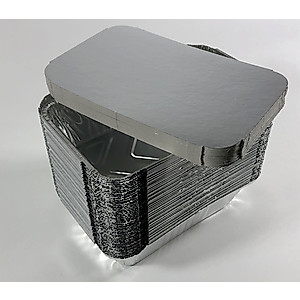 Aluminum Containers with Lids (50 Count)